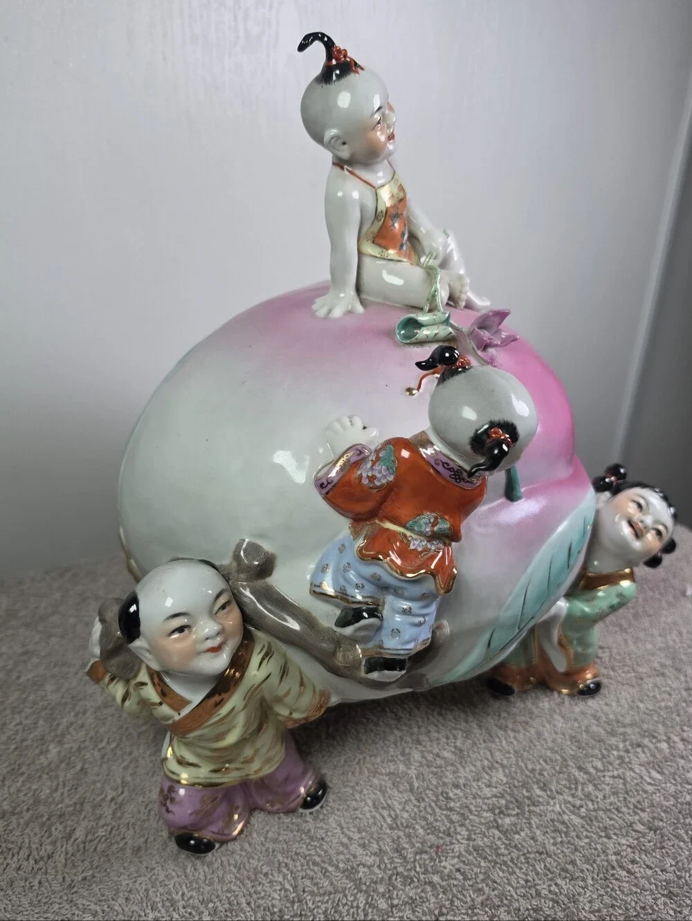 Art | Vintage Chinese Porcelain Figurine Called Longgevity Peach ...